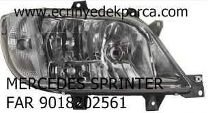 MERCEDES SPRINTER FAR 9018202561 - MERCEDES SPRİNTER 906 AYDINLATMA AKSAMI