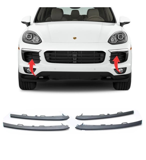 PORSCHE CAYENNE 2015-2018 ÖN TAMPON ÇITALARI SET TAKIM 4 ADET ...