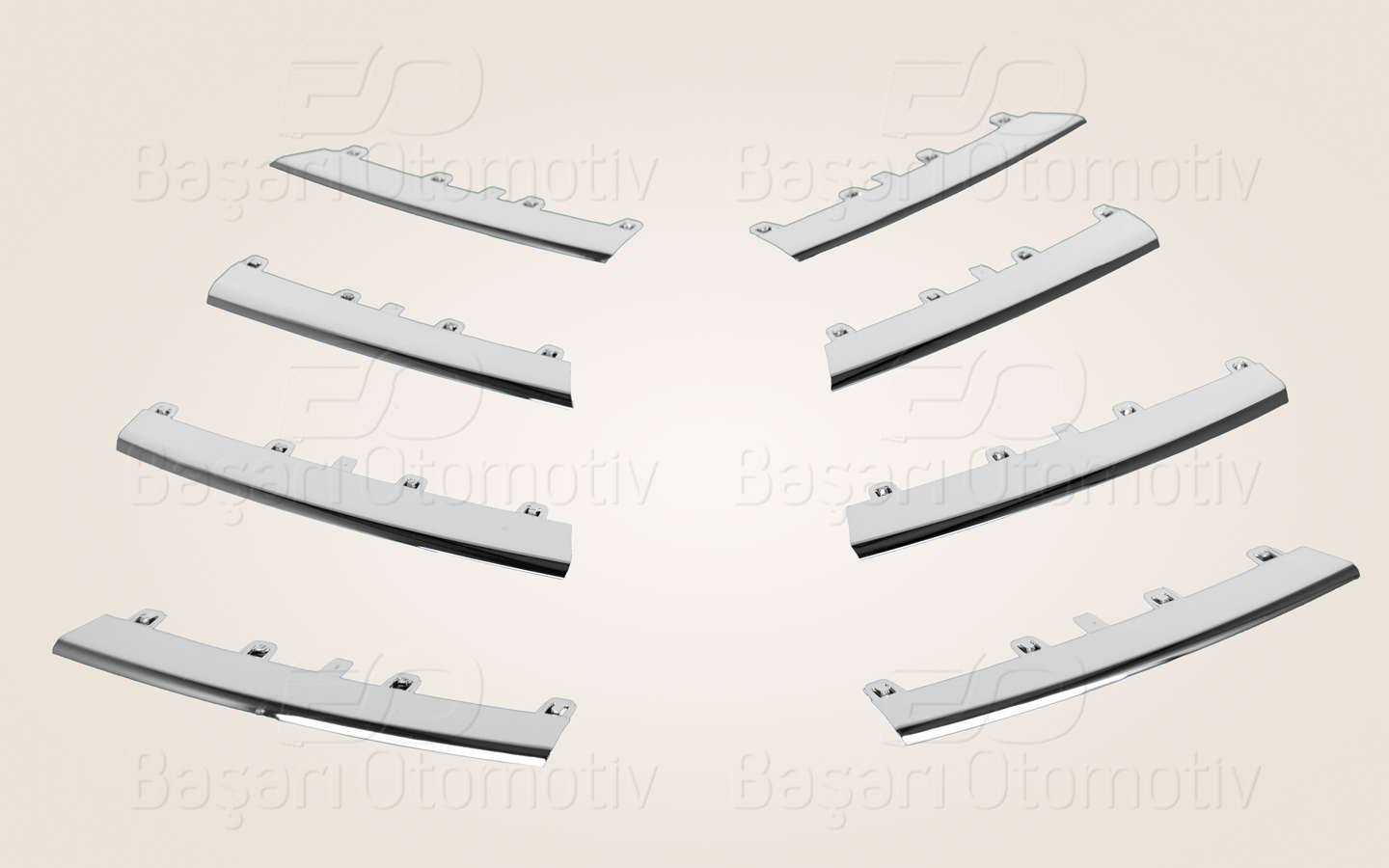 VOLKSWAGEN JETTA 2005-2009 ÖN PANJUR ÜST CROM NİKELAJ TAKIM 8 PARÇA ...