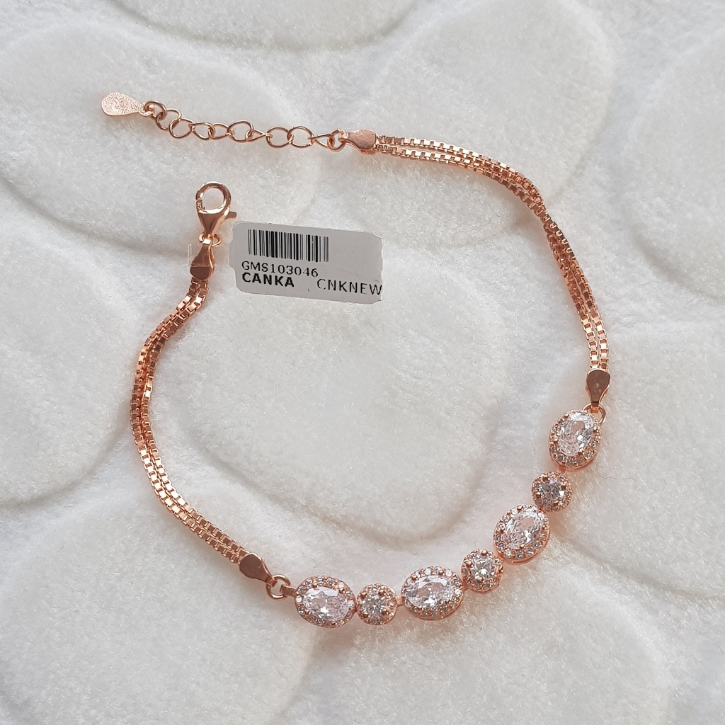 Rose Su Damlası Gümüş Bileklik « Canka Gümüş & Saat & Tesbih