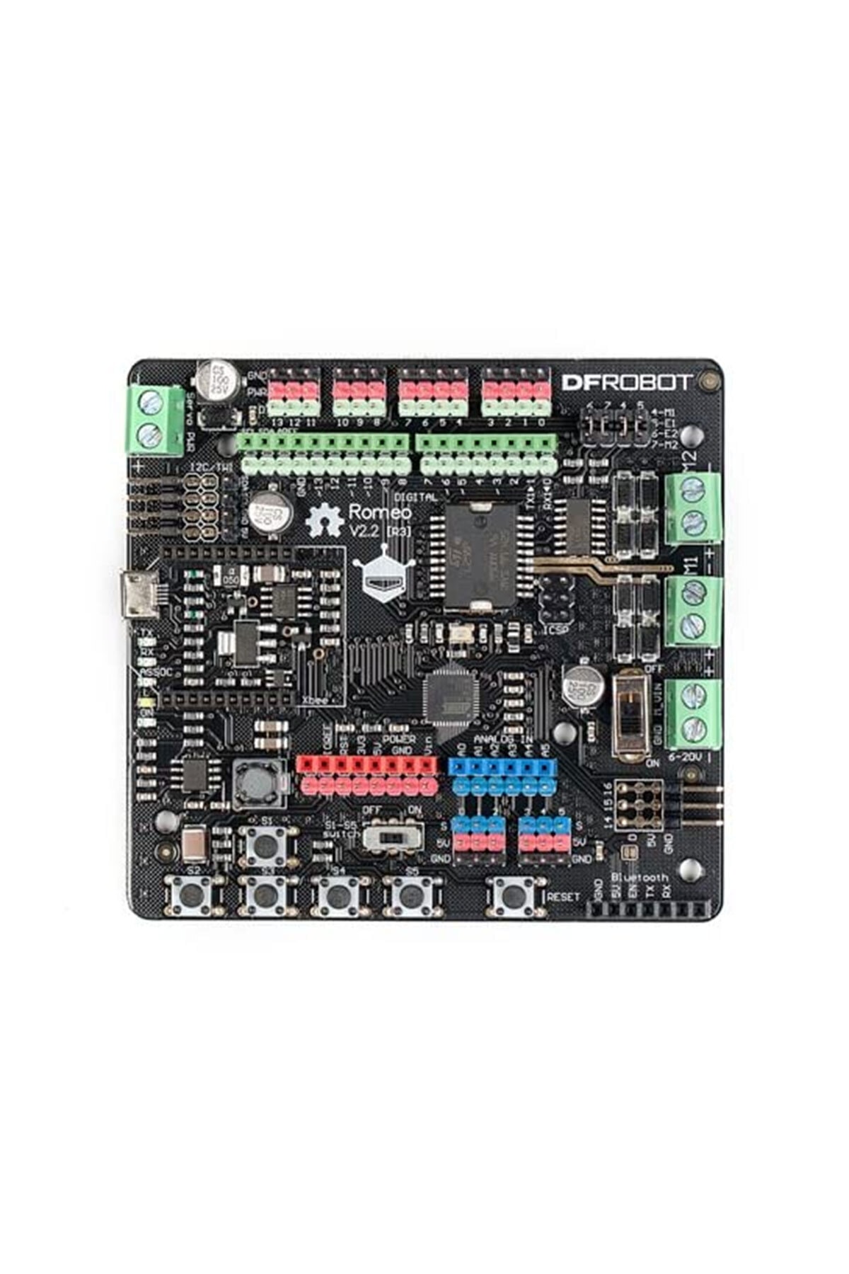 DFRobot Romeo V2 Robot Kontrol Kartı - Leonardo Uyumlu (Motor Sürücülü ...