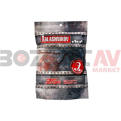 En ucuz Cybergun Kalashnikov 0,25 Gram 4000'li 6 mm Airsoft BB Bozkurtav.com'da..