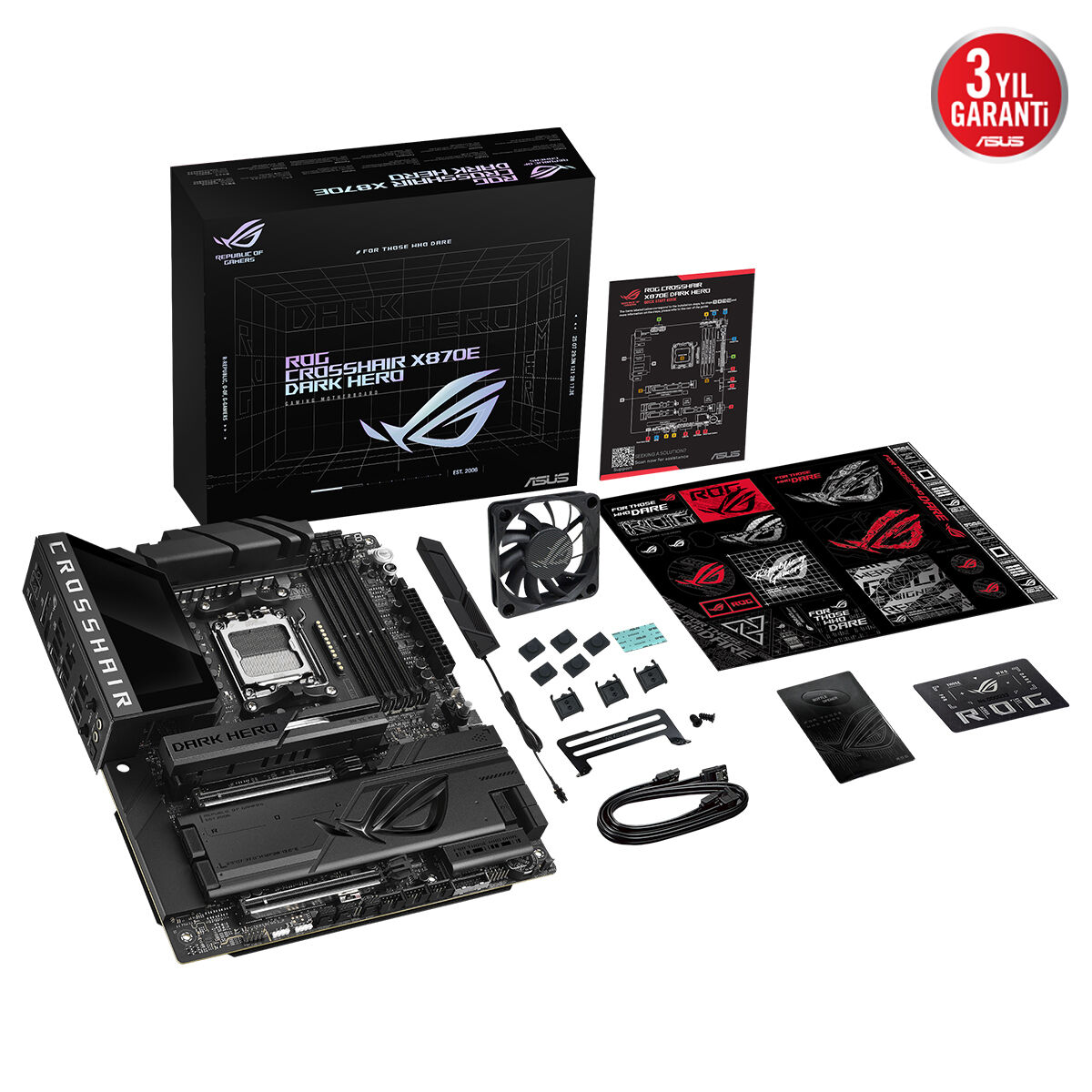 ASUS ROG CROSSHAIR X870E DARK HERO AMD X870E AM5 DDR5 9600 HDMI 2xUSB4 ...