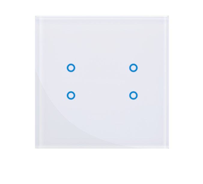 Makel MSW1004-TL-KB 4 Buton GTS Sense Dokunmatik Anahtar-Kare Beyaz