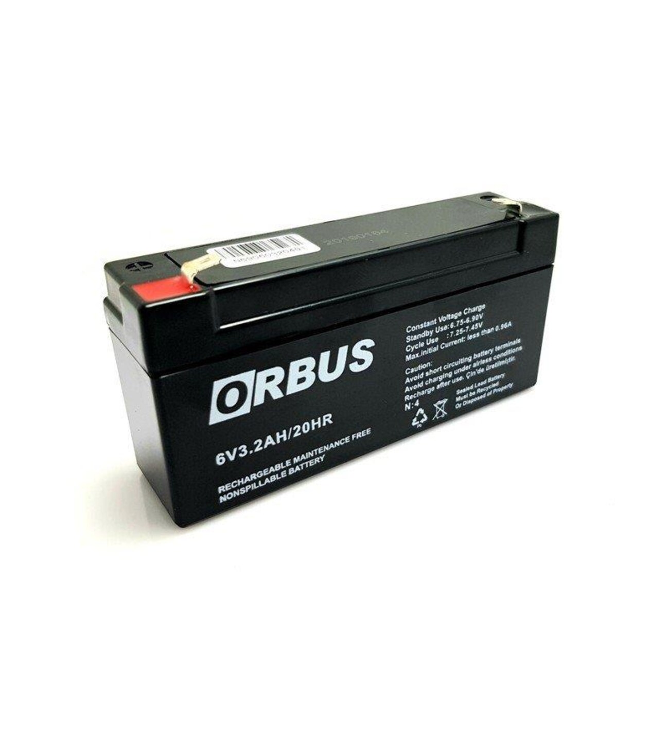 Orbus 6V 3.2Ah (U) Kuru Akü