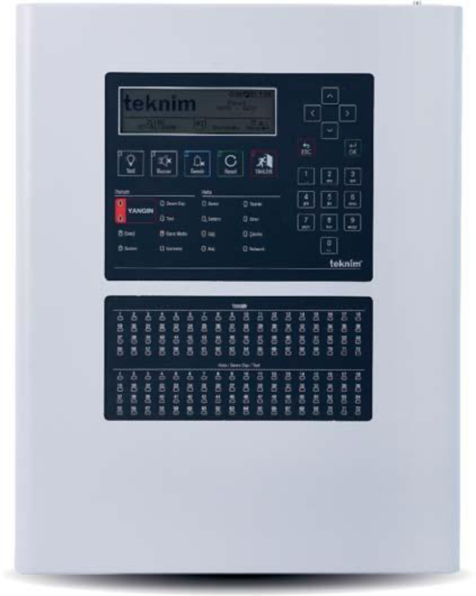 Teknim TFP-2111 Akıllı Adresli Yangın Alarm Paneli 1 Loop