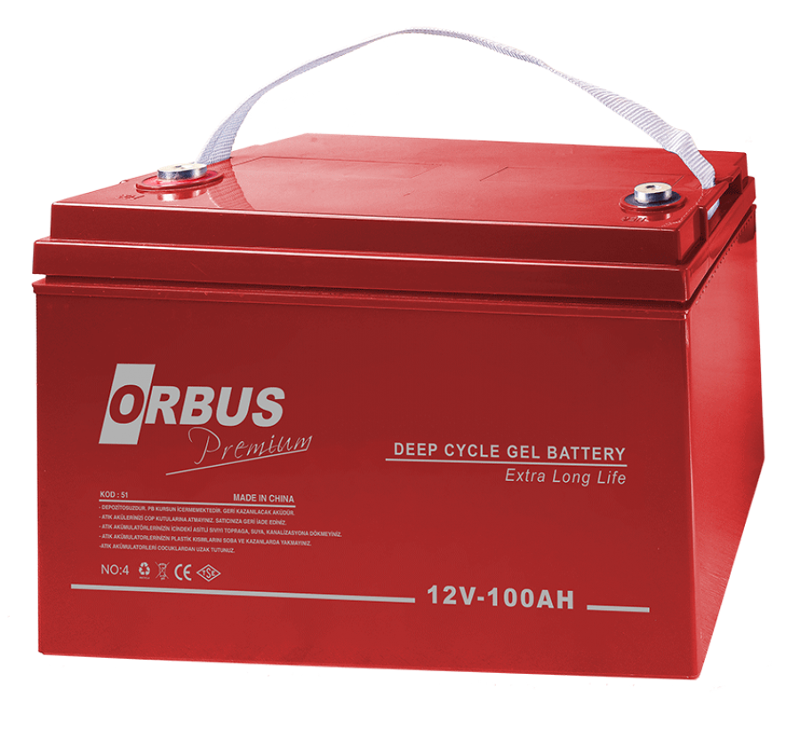 Orbus 12 V 100 Ah Premium Jel Akü