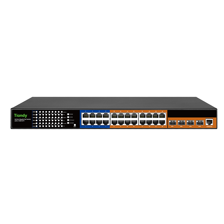 Tiandy YPS-5024G-P-4SFP10-L3 24 Port 10 Gigabit Layer3 Yönetilebilir ...