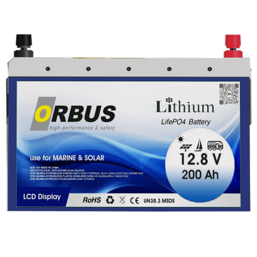 Orbus 12 V 200 Ah Lityum Akü