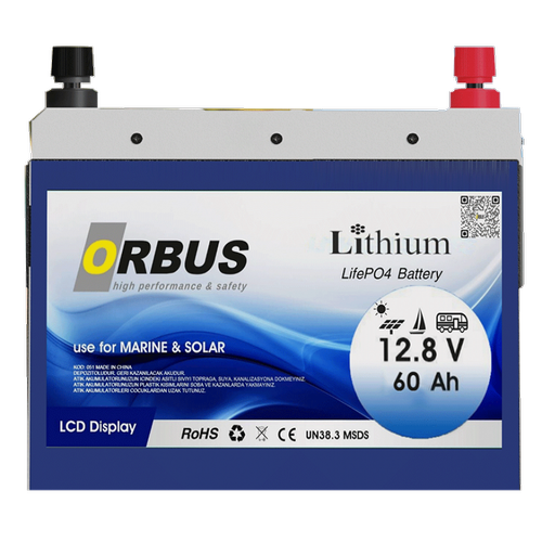 Orbus 12 V 60 Ah Lityum Akü