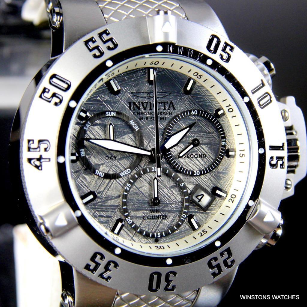 Invicta Subaqua Noma III Meteorite Swiss Mvt Chronograph Black 50mm ...