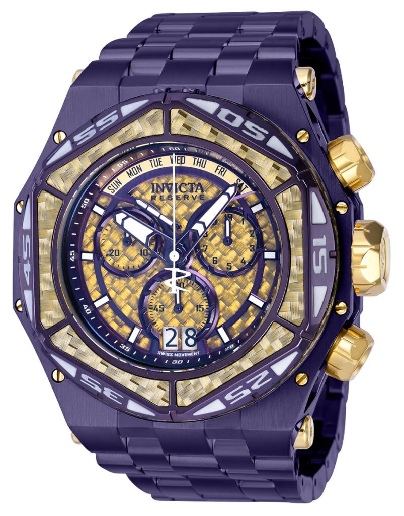 Invicta Reserve Carbon Hawk Swiss Erkek Kol Saati 54.5mm, 38926 ...