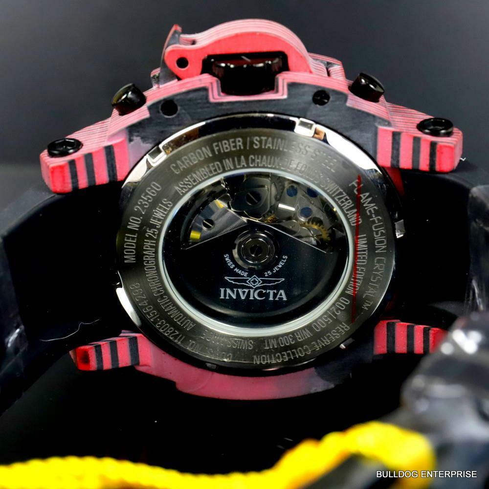 Invicta Reserve Carbon Meteorite Swiss Made Sellita SW500 Automatic ...