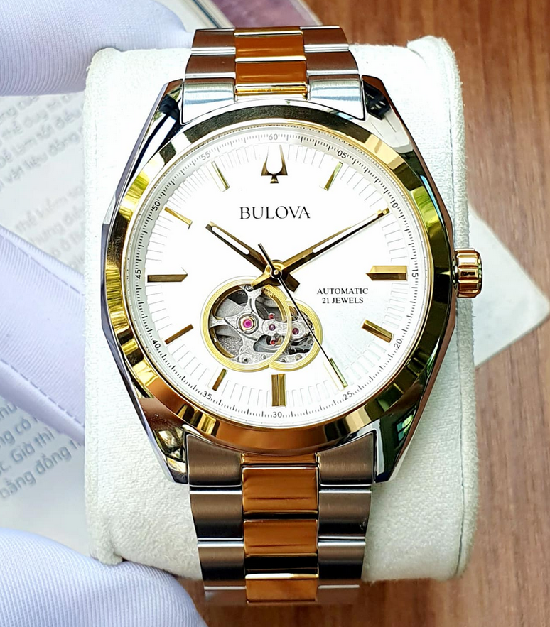 Bulova Classic Otomatik 98A284 Surveyor Dual Tone Erkek Kol Saati ...