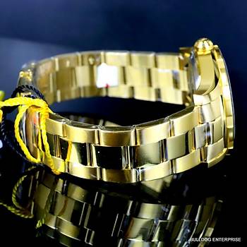 Invicta Pro Diver Swiss MADE Moon Phase Blue MOP 44mm Altın Erkek Kol ...