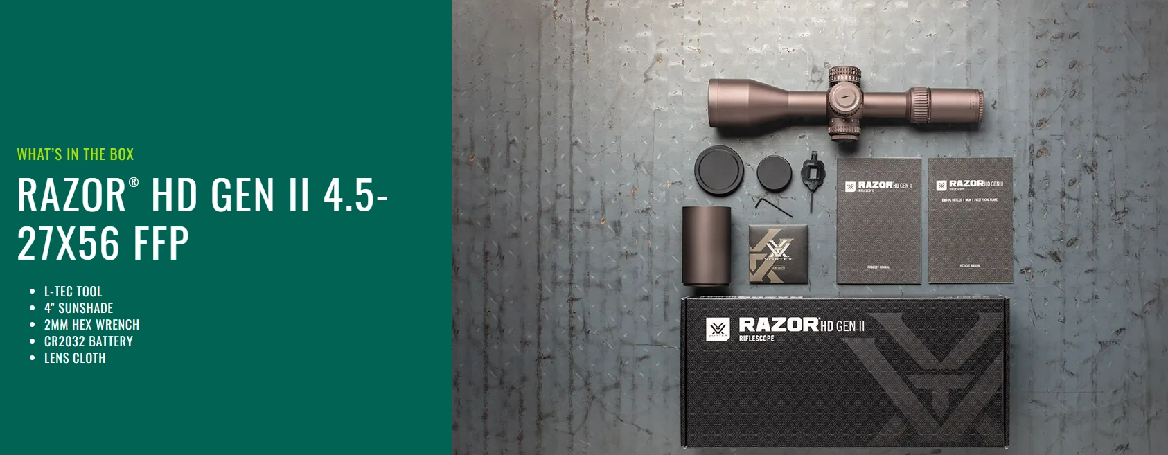 Vortex Razor HD Gen II 4.5-27x56 FFP EBR-7C Tüfek Dürbünü (MRAD)