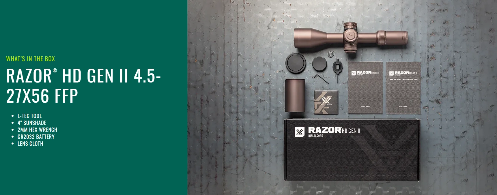 Vortex Razor HD Gen II 4.5-27x56 FFP Horus H59 Reticle Reticle Tüfek ...