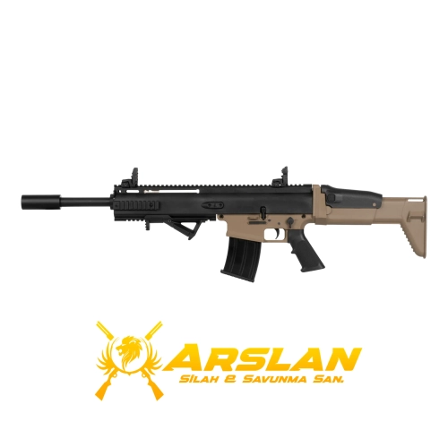 Castello CSR-12: SCAR 12 Kalibre Tan-Siyah Şarjörlü Av Tüfeği