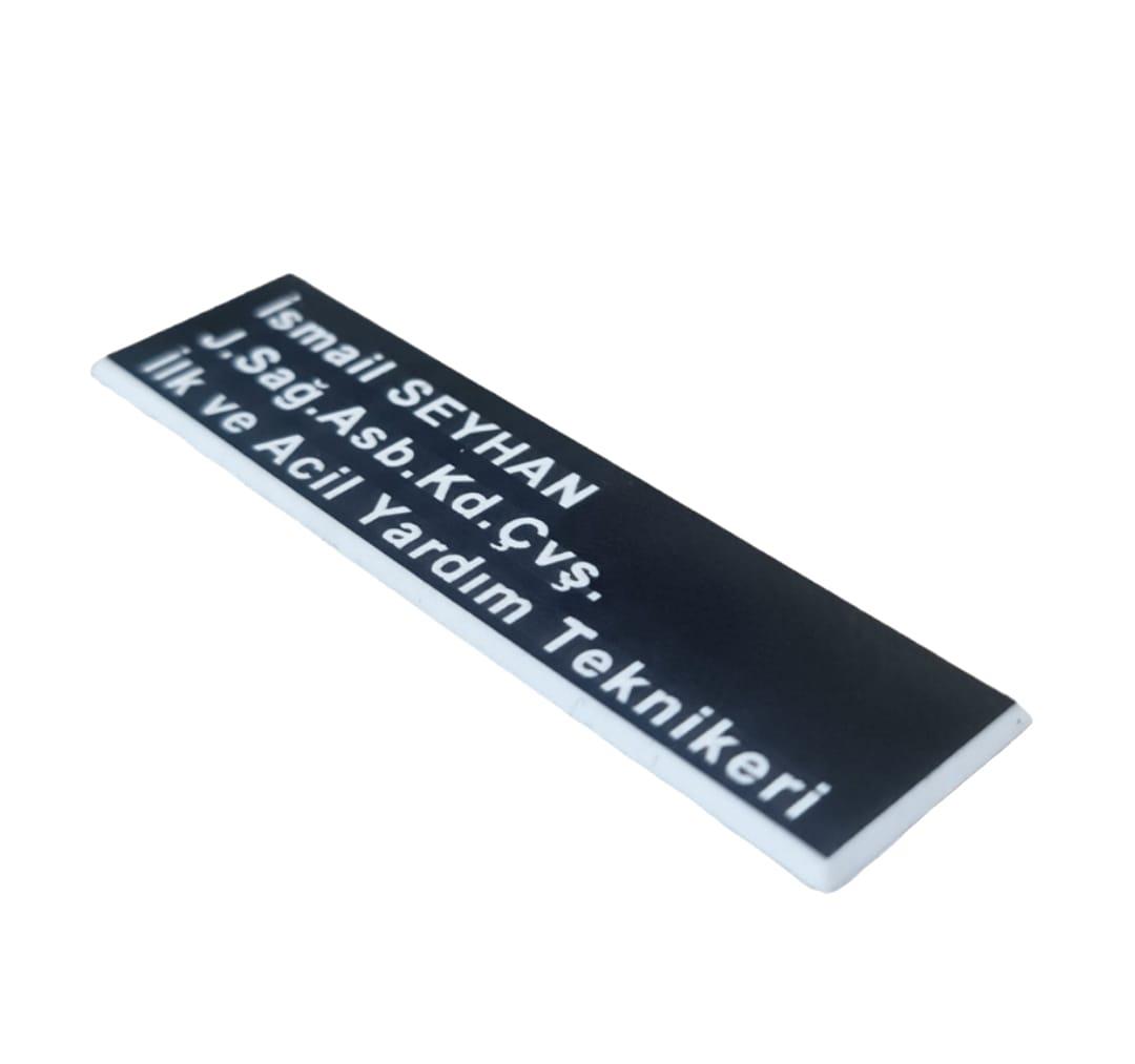 Yaka İsimliği - Arkası İğneli - Sağlık Personeli İsimliği « Seyhan ...