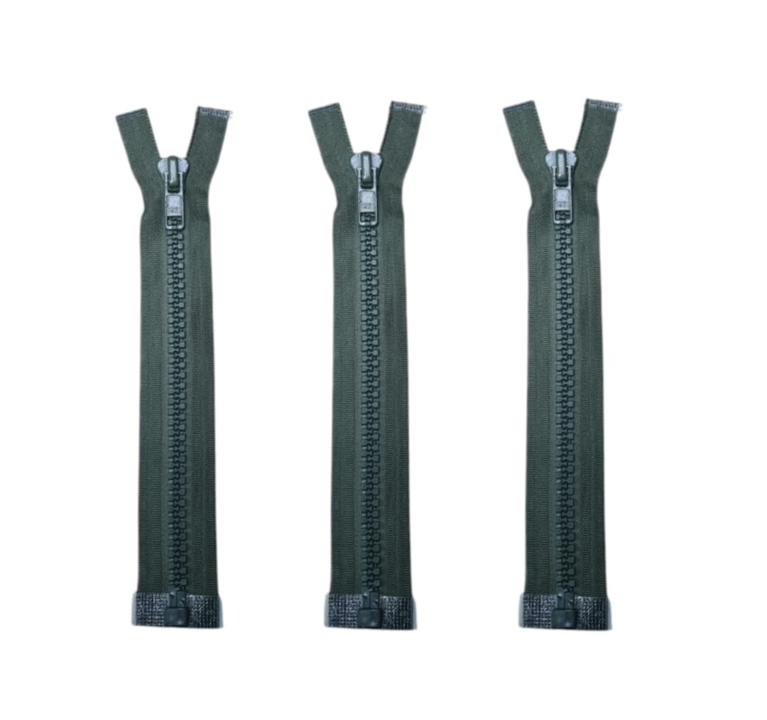 Haki Renk Fermuar - Kalın Diş - 10 No Makina - Hücum Yeleği Fermuarı ...