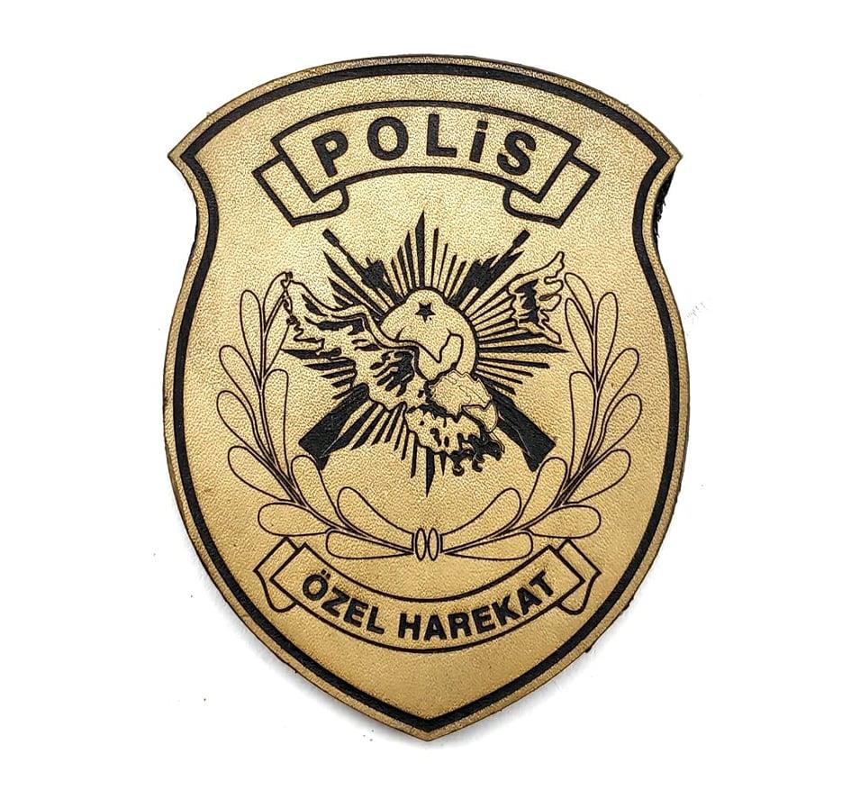 POLİS ÖZEL HAREKAT Deri PEÇ- Arma - Patch « Seyhan Askeri Malzeme