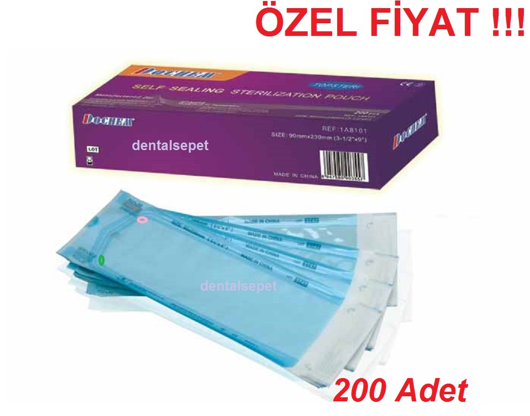 Kendinden Yapışkanlı Otoklav Poşedi - 7 cm x 23 cm