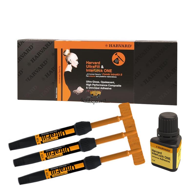 HARVARD Ultrafill Combi Intro Kit +S ( 3 Tüp + Interlock One Bond ...