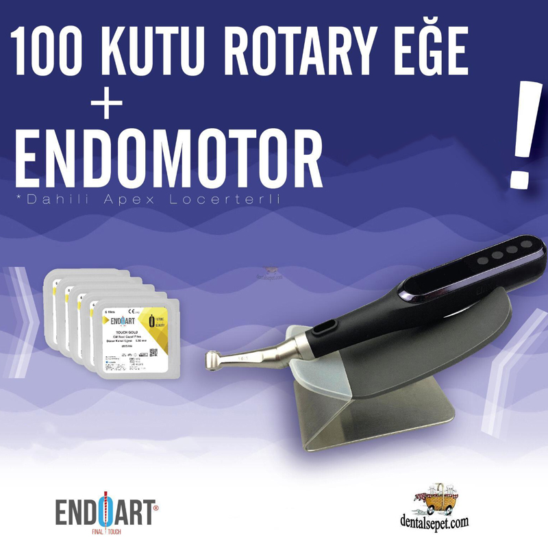 100 Paket Endoart Rotary Kanal Eğesi + WSM Apex Locatorlu Endomotor ...