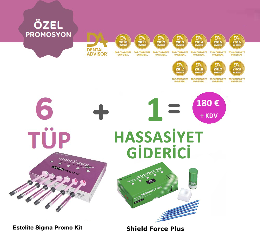 TOKUYAMA Estelite Sigma Promo Kit + Shield Force Plus « Dentalsepet.com