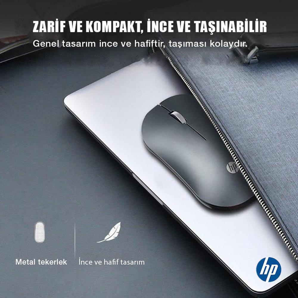 Hp DM10 2,4Ghz Bluetooth Wireless Kablosuz Sessiz Mouse Siyah ...