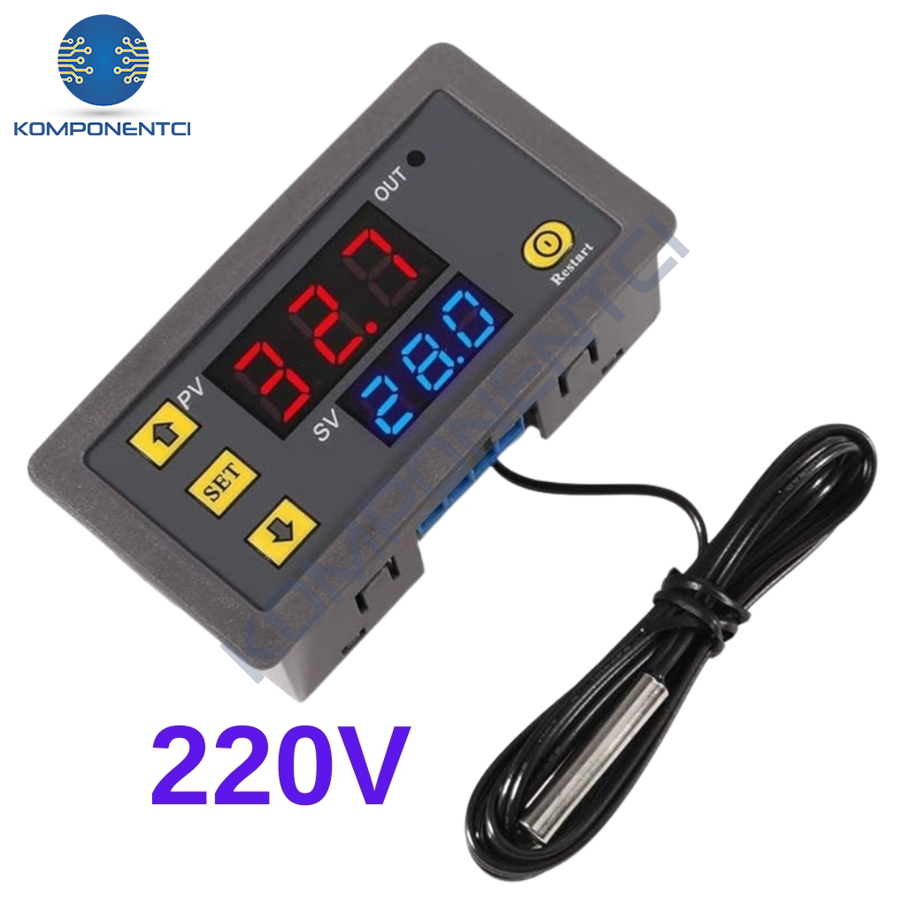 XH-W3230 Röle Çıkışlı Termostat 220V Sıcaklık Kontrol Cihazı | Komponentci