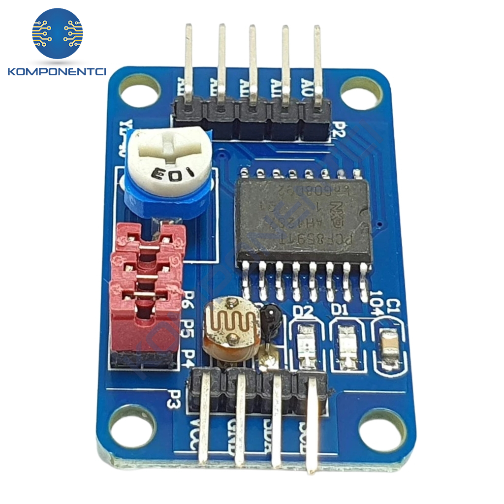 PCF8591 Analog-Dijital ve Dijital-Analog Dönüştürücü Modül I Komponentci