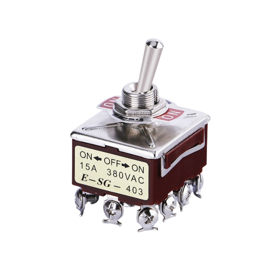 E-SG-403 ON-OFF-ON 12-Pin Toggle Switch | Komponentci.net
