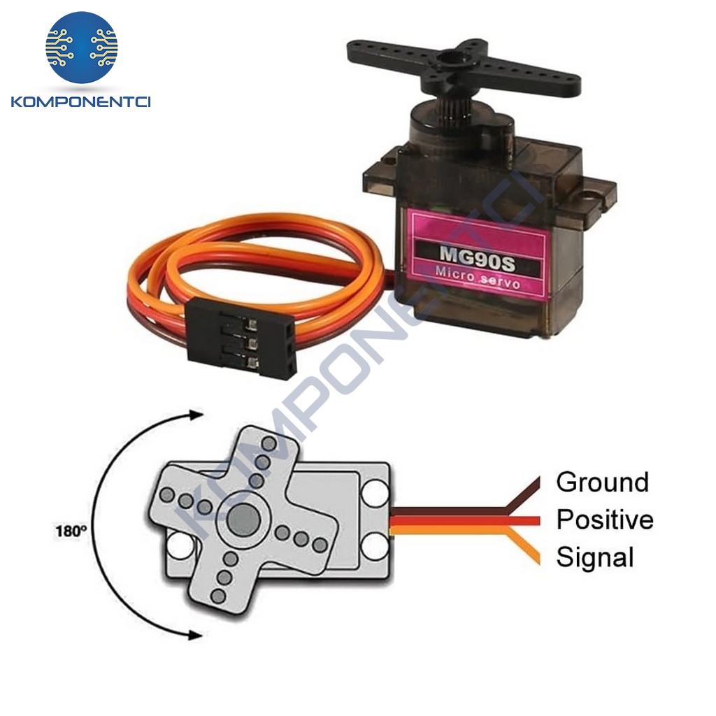 MG90S Tower Pro Micro Servo Motor 360° | Komponentci