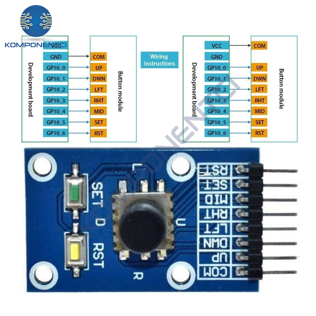 5 Yönlü Navigasyon Joystick Modülü - 5D Joystick Module | Komponentci
