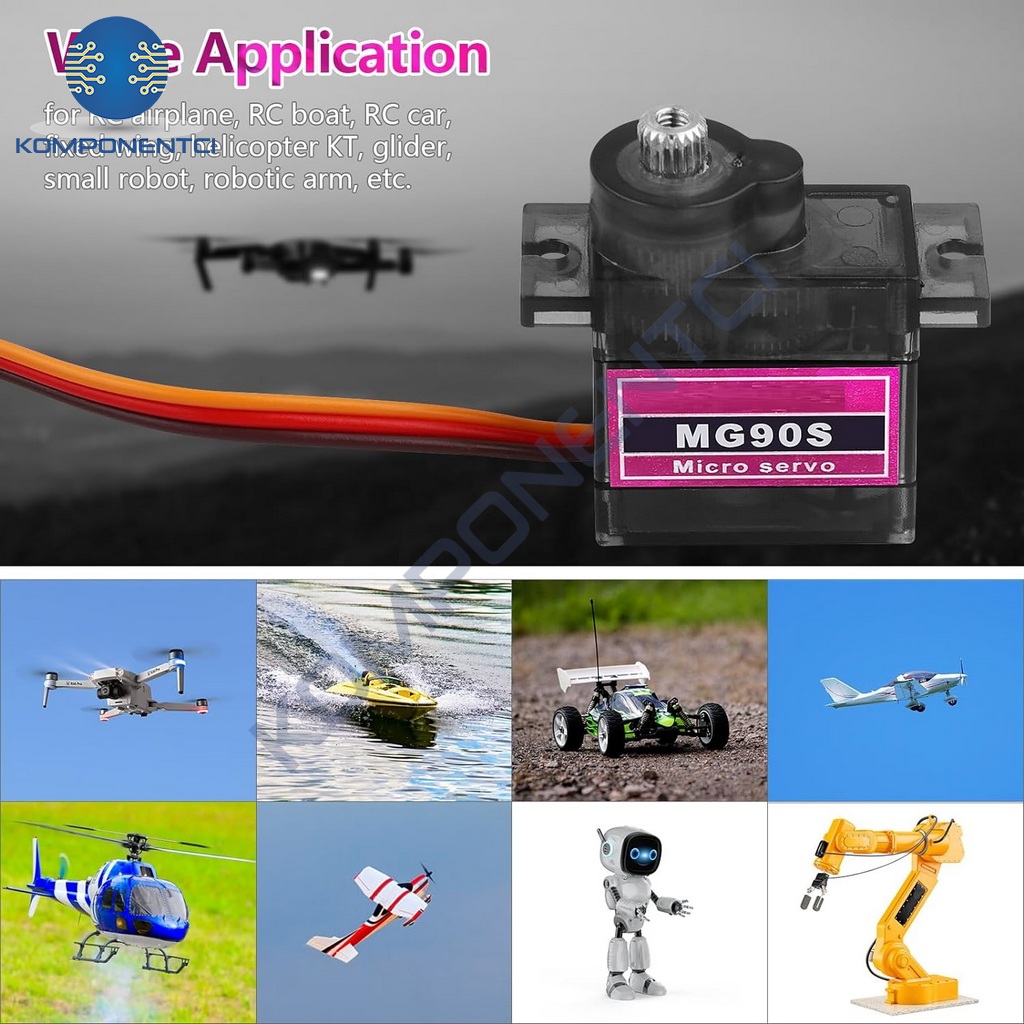 MG90S Tower Pro Micro Servo Motor 360° | Komponentci