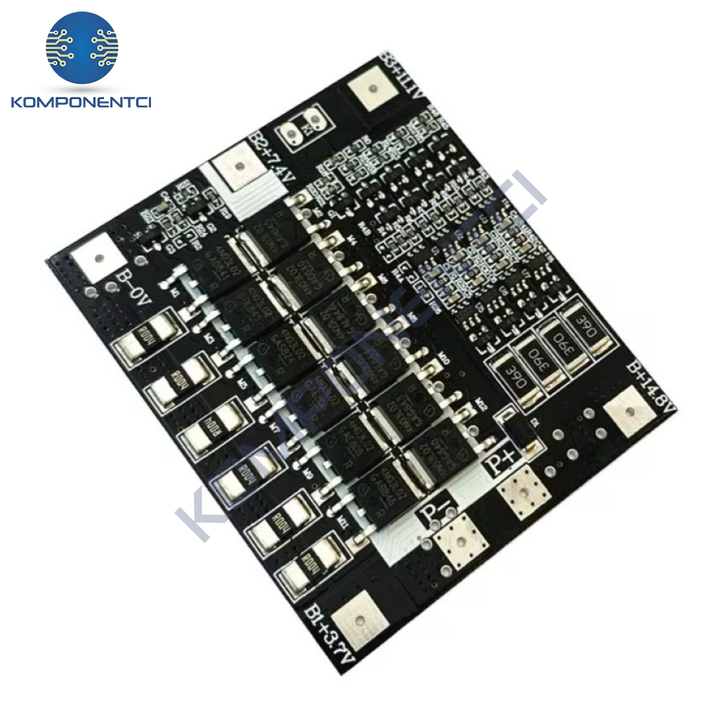 4S 50A BMS 3.7V 18650 Lityum Pil Şarj Koruma Devresi | Komponentci