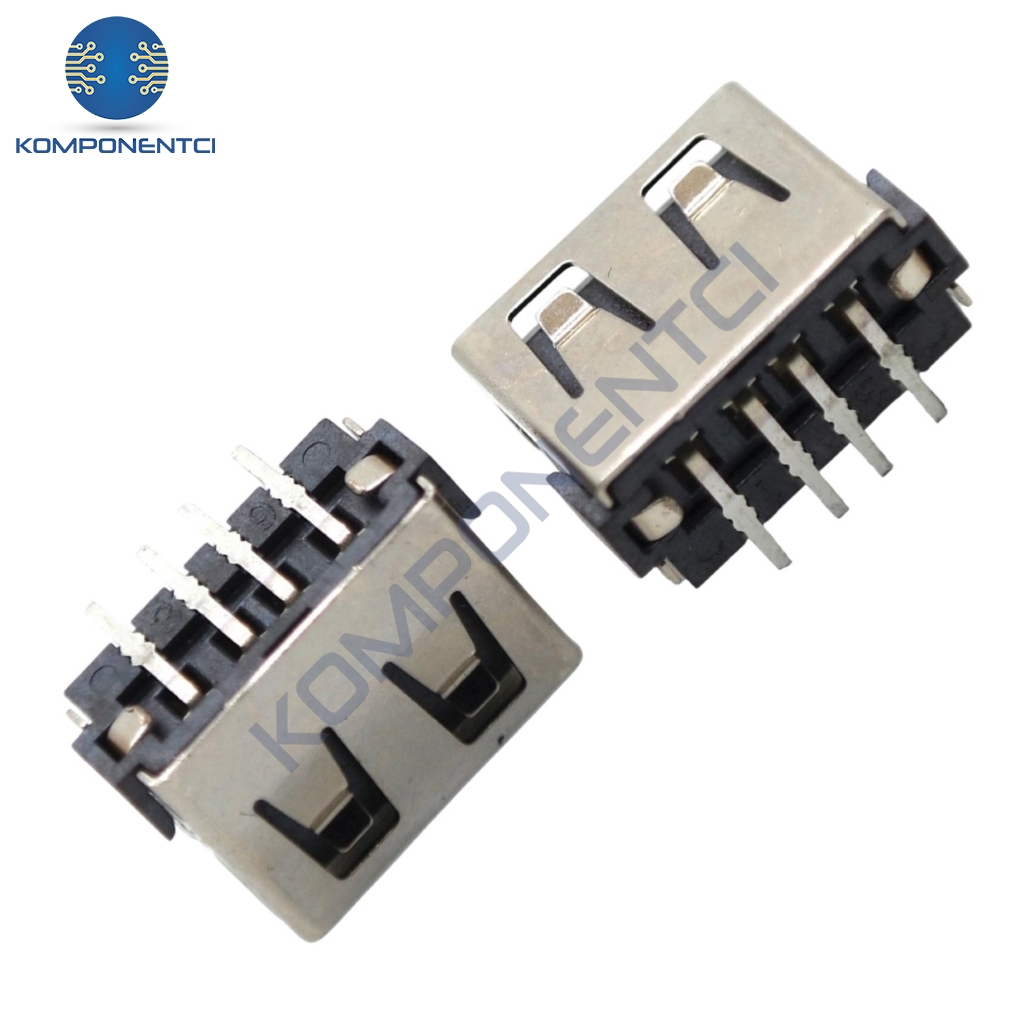 IC-265C USB Şase A Tip 90° Dişi Kısa | Komponentci