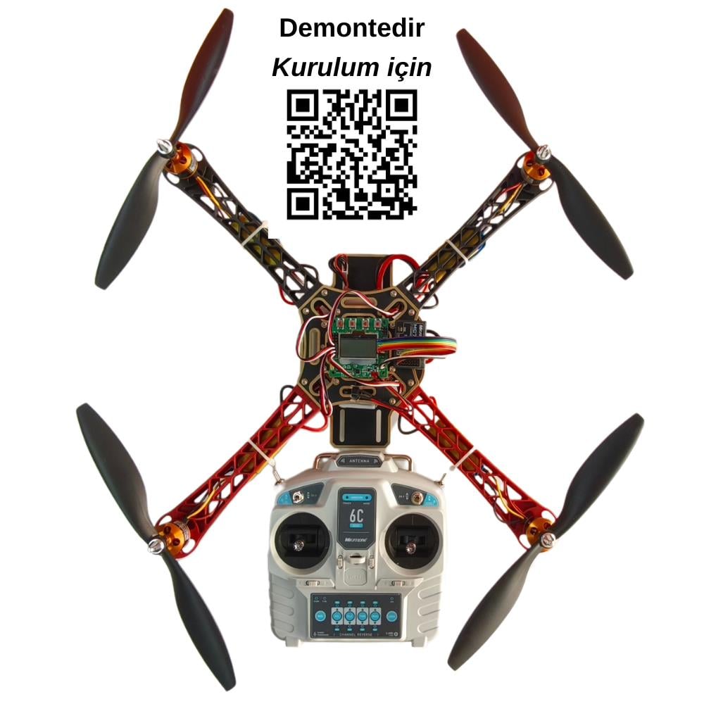 Süper Multikopter Seti - Kendin Yap Drone Kiti (KK2.15) | Komponentci