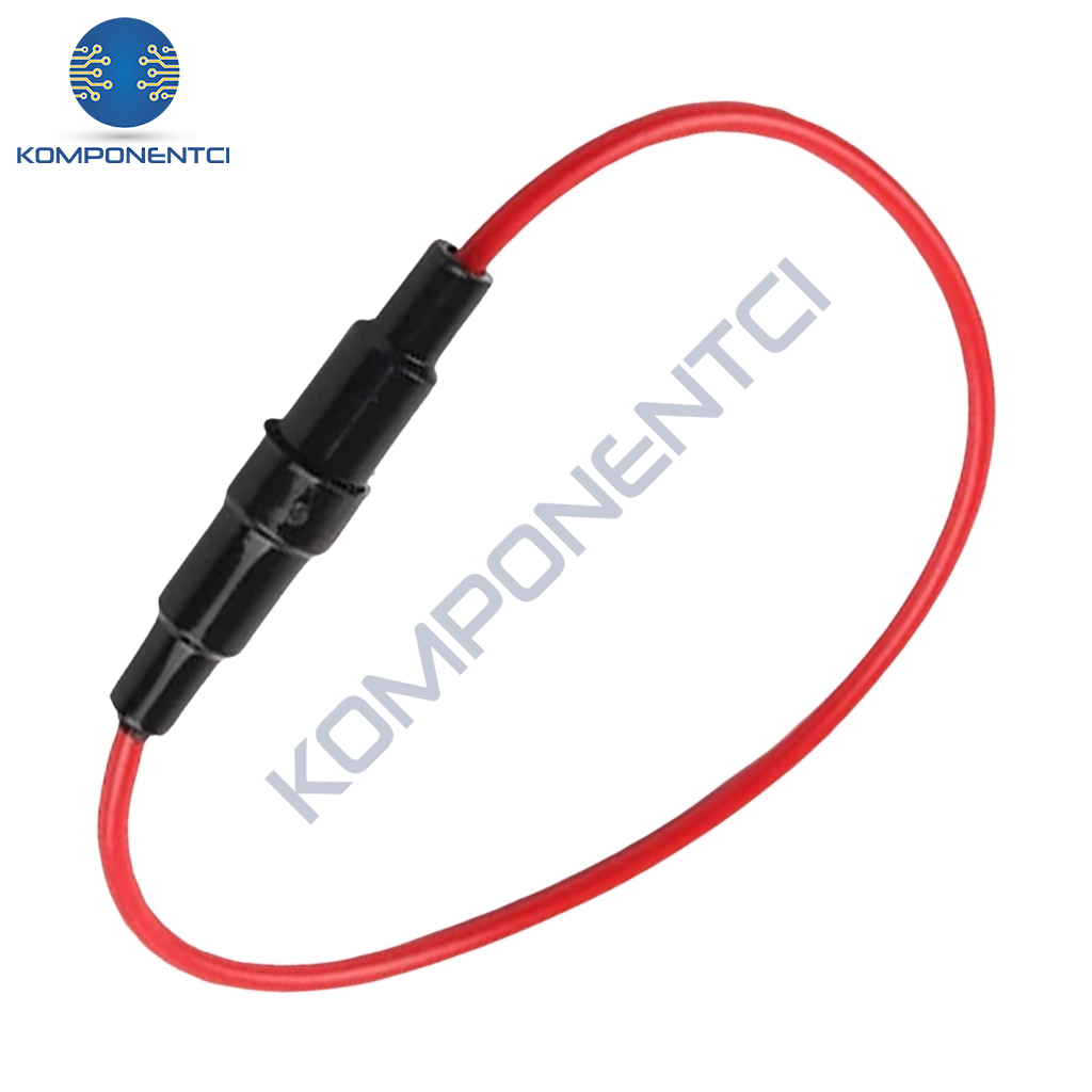IC-237C Sigorta Yuvası Kablolu 5x20mm | Komponentci