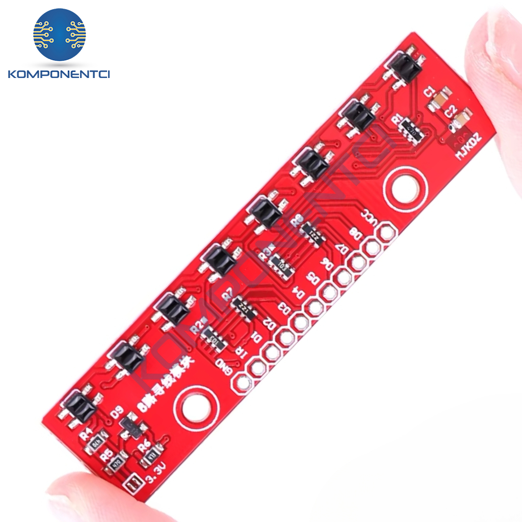 QTR-8A 8 li Kızılötesi Sensör Modülü | Komponentci