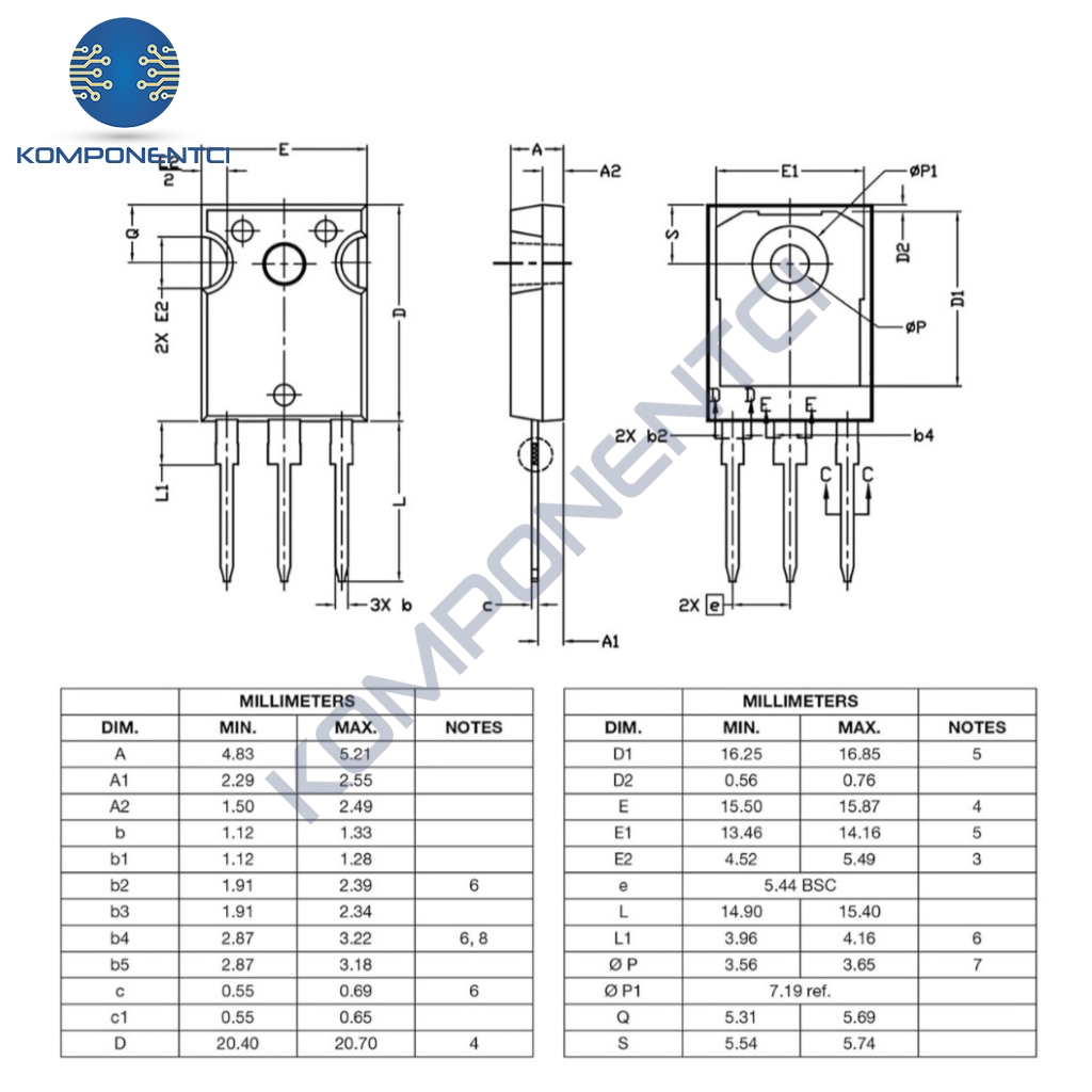 MUR3060PT 30A 600V Ultra Hızlı Diyot To-247 | Komponentci
