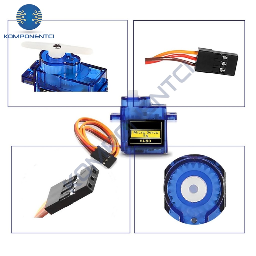 SG90 RC Mini Servo Motor Micro Servo Motor SG90 9g 360° | Komponentci