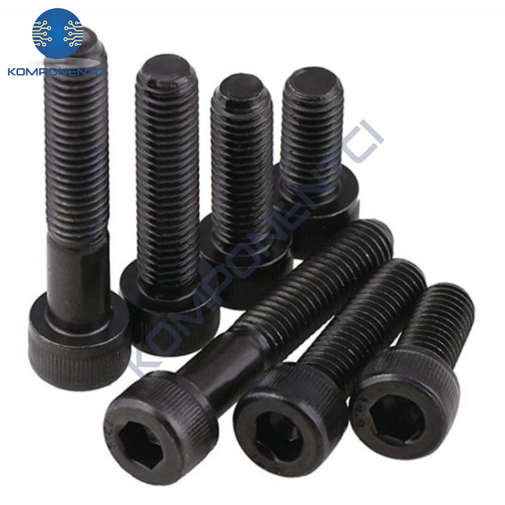 İmbus M12X80mm Cıvata Siyah (Alyan Başlı) DIN912 | Komponentci