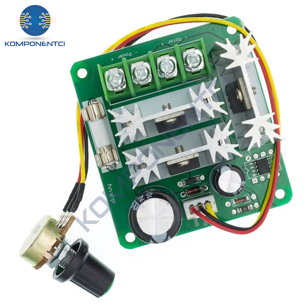 15A 6-90V PWM DC Motor Sürücü Motor Hız Kontrol Modülü | Komponentci