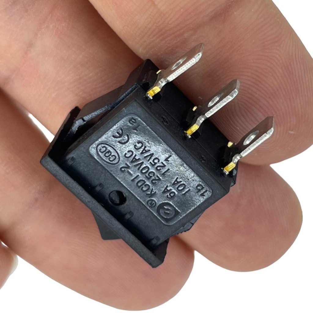 IC-125 Mini Işıksız Yaylı Anahtar Off-Mom 3P | Komponentci