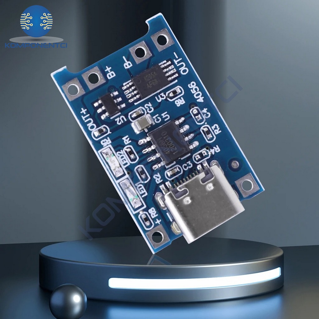 TP4056 Type-C Korumalı 18650 Lipo Pil Şarj Devresi | Komponentci