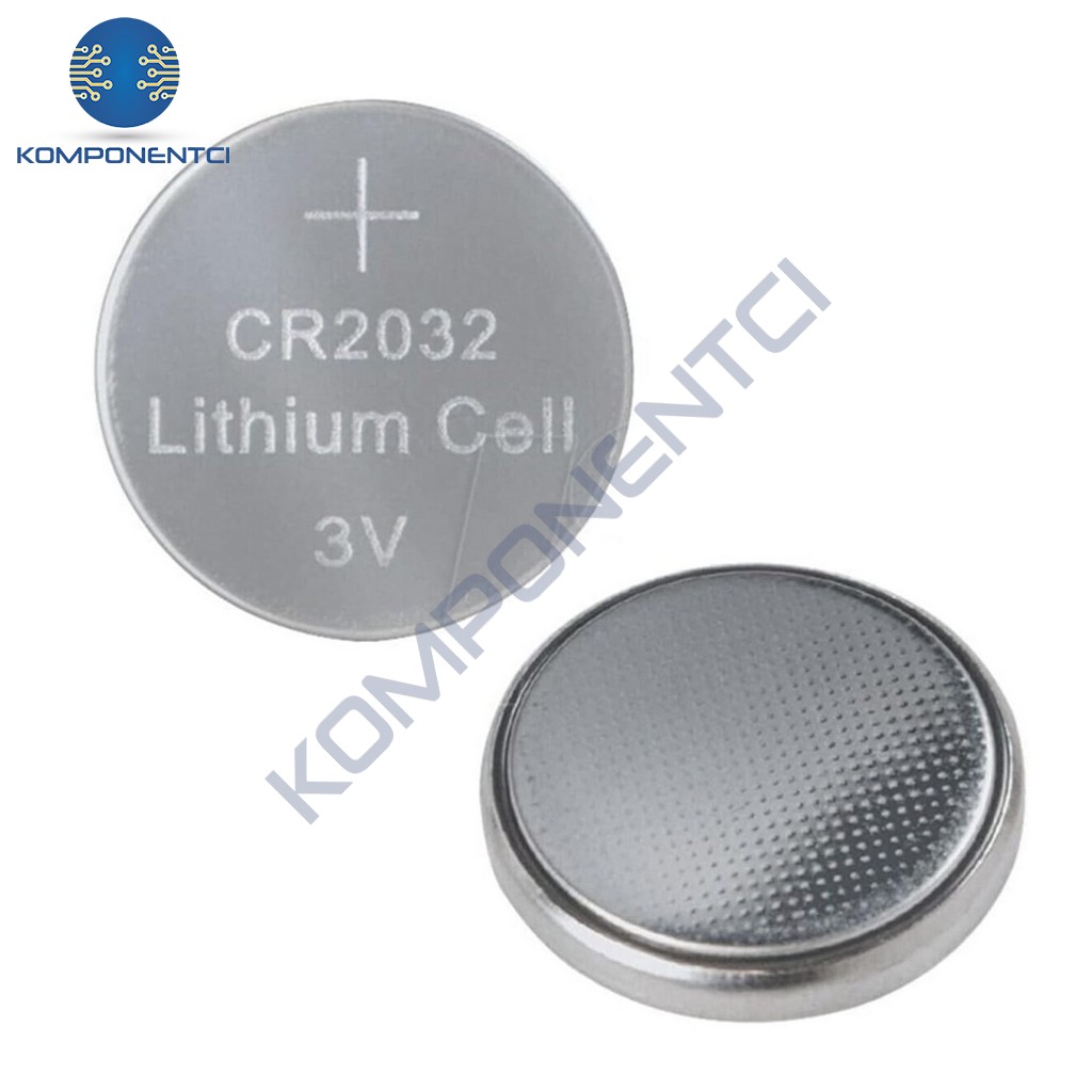 Supex CR2032 3V Lityum Düğme Pil 5'li Kart Paket | Komponentci