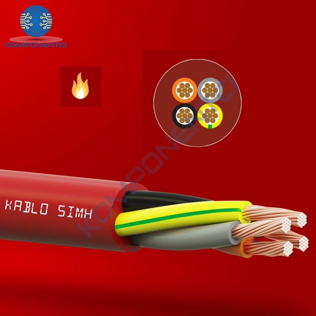 SİMH Çok Telli Çok Damarlı Silikon Kablo 3 x 0.75mm 1 Metre | Komponentci