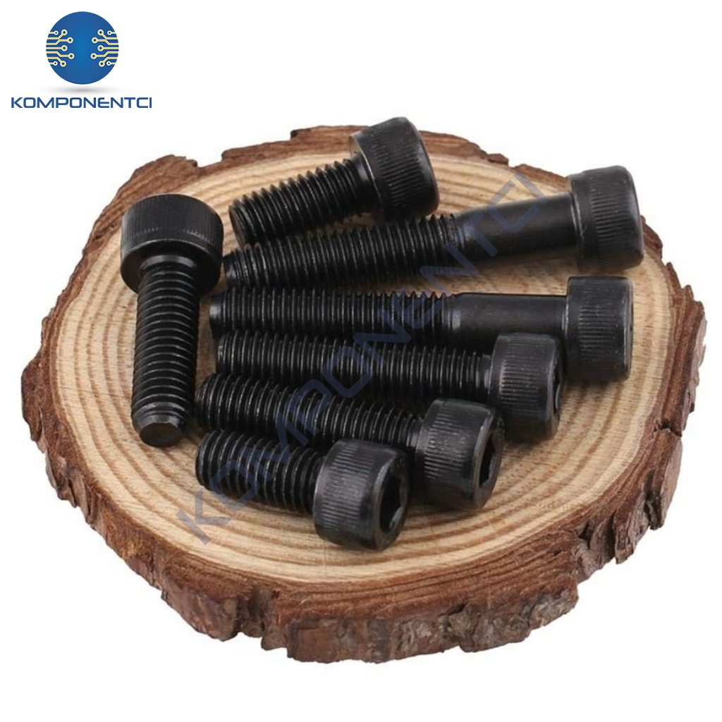 İmbus M5X10mm Cıvata Siyah (Alyan Başlı) DIN912 | Komponentci